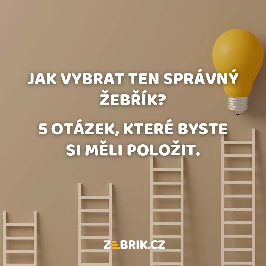 Jak vybrat správný žebřík? 5 otázek, které byste si měli položit ...
